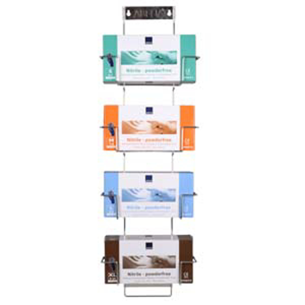 Kembek Oy | Flexi Rack seinäteline 4:lle käsinerasialle