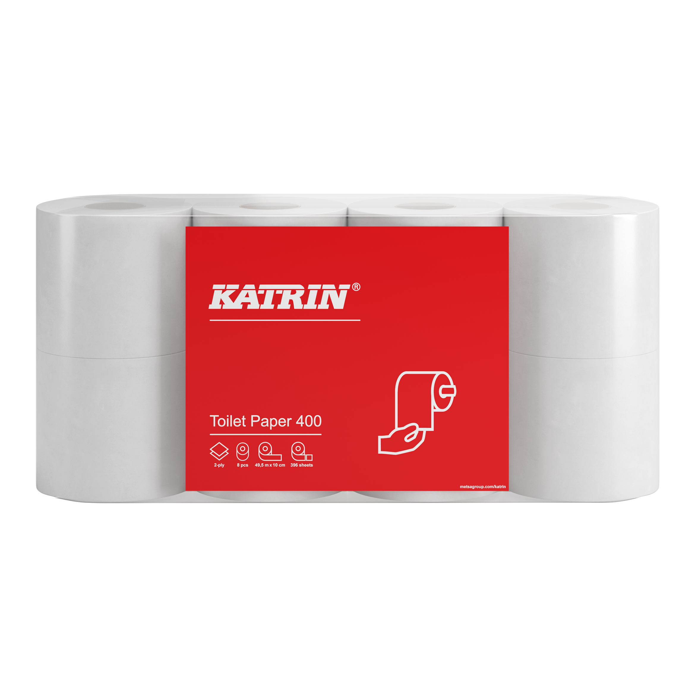 Kembek Oy | Katrin wc-paperi 400 valkoinen,2-krs, 40 RLL/sk